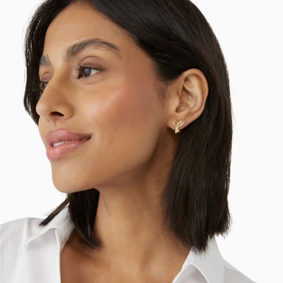 kate spade | Jewelry | Nwt Kate Spade All Tied Up Bow Earrings In Gold | Poshmark